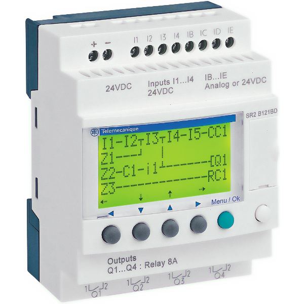SR2B121BD Compact smart relay Zelio Logic 24VDC